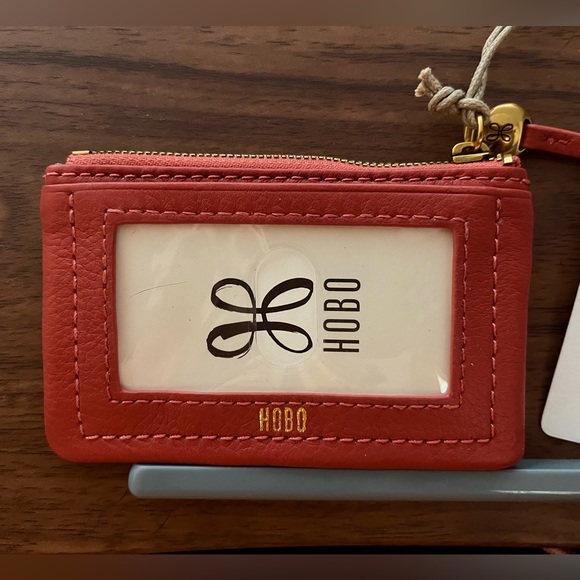 HOBO | Bags | Hobo Lumen Card Leather Id Holder Case In Red Clay 0 ...
